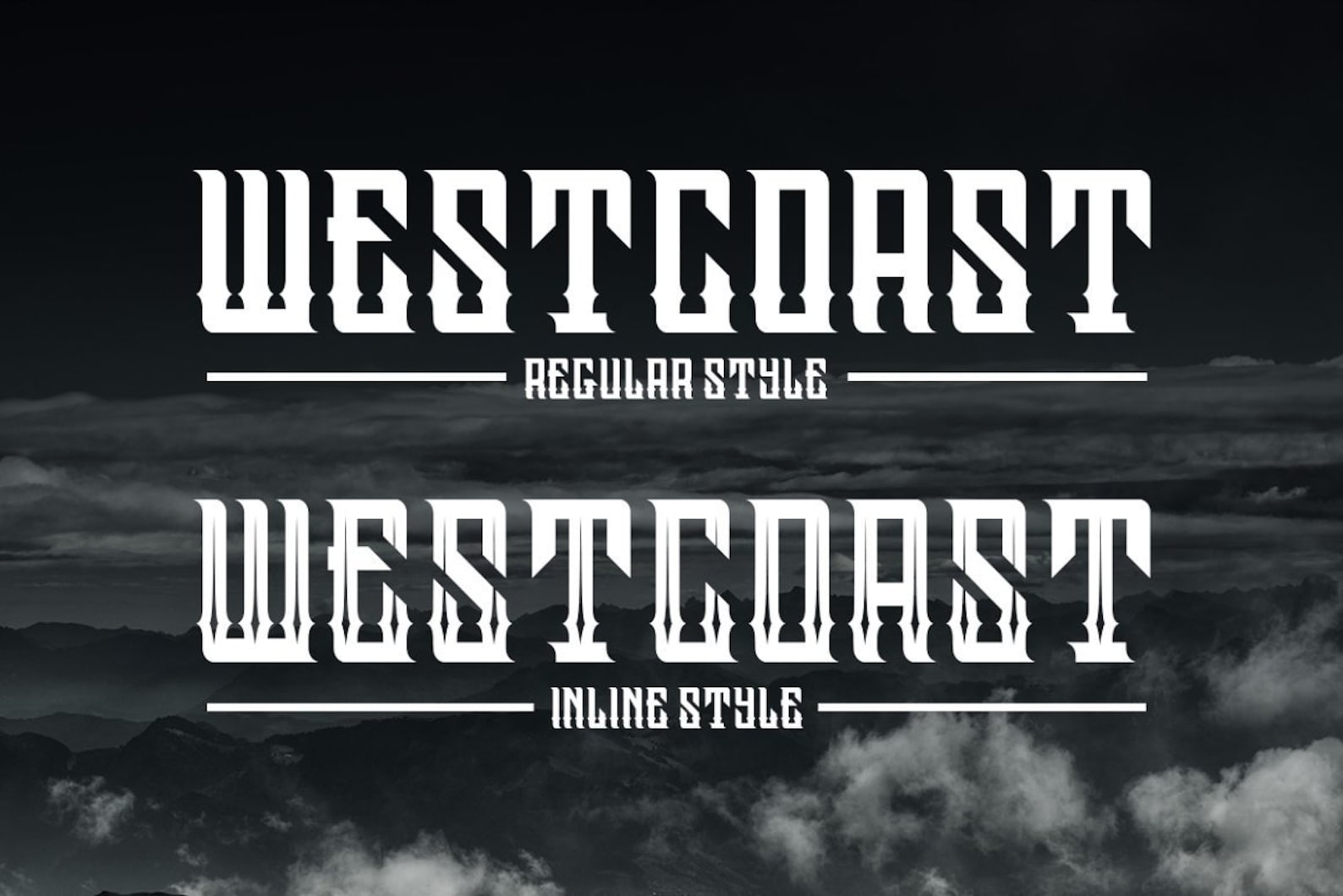 Westcoast Font, West Coast Font - Etsy