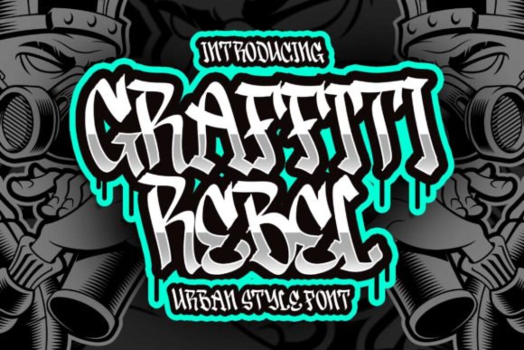 Graffiti Rebel Font - Etsy