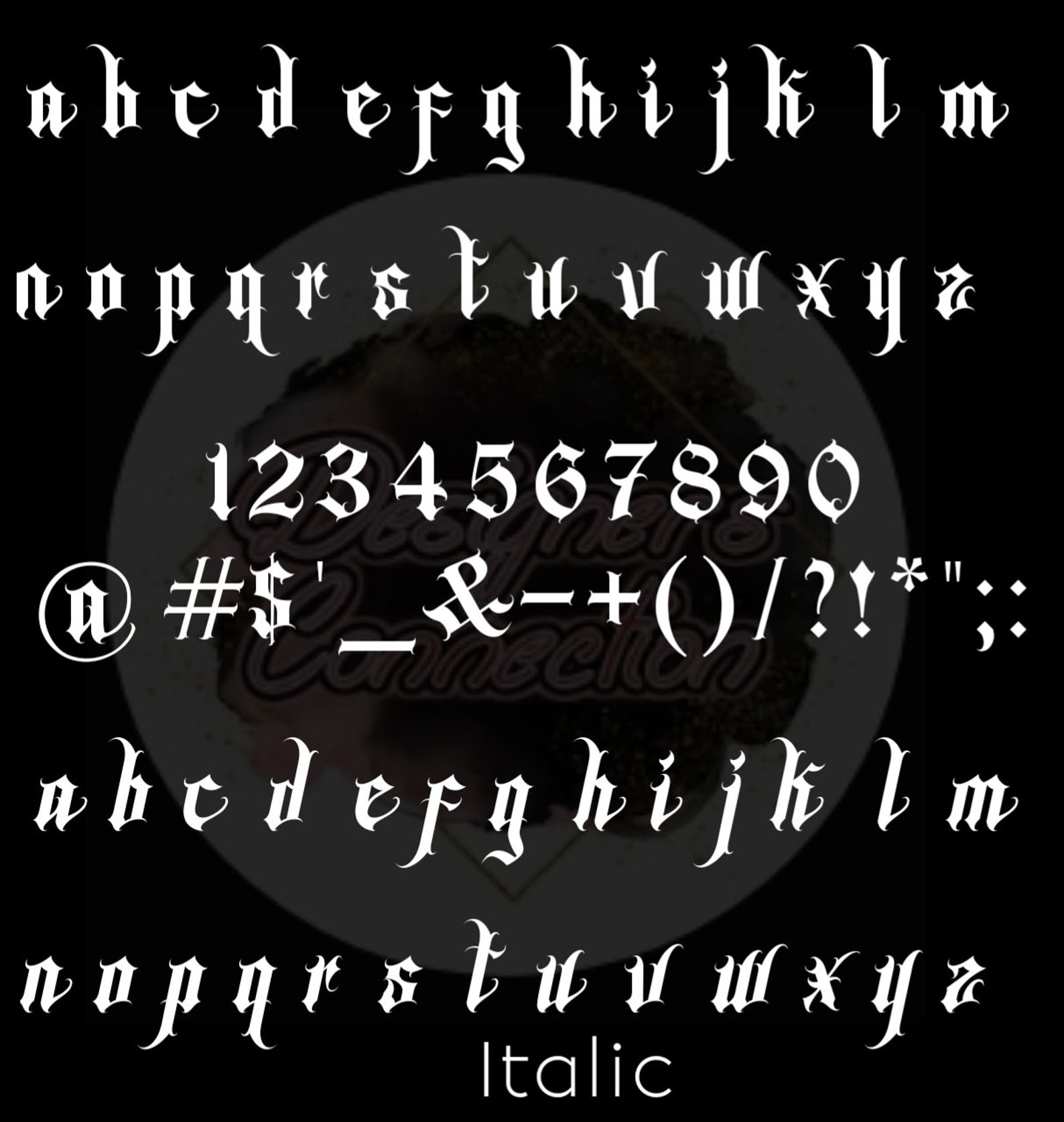 Gangsta Font, Tattoo Font - Etsy