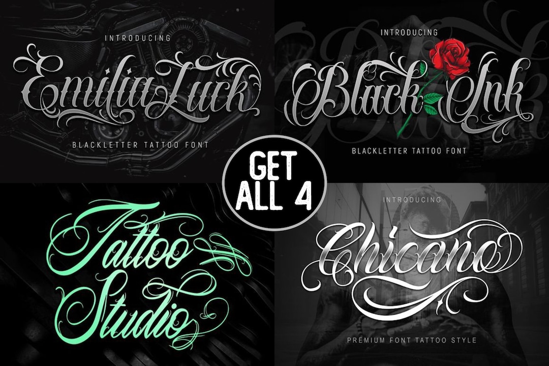 Chicano, Gangster, Tattoo, Chicano Font, Gangster Font, Chicano Font ...