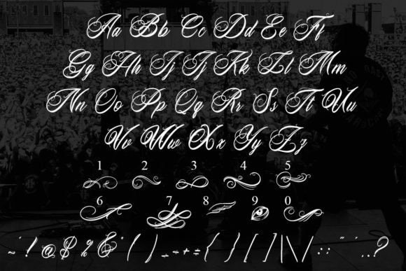 Chicano Gangster Tattoo Chicano Font Gangster Font - Etsy