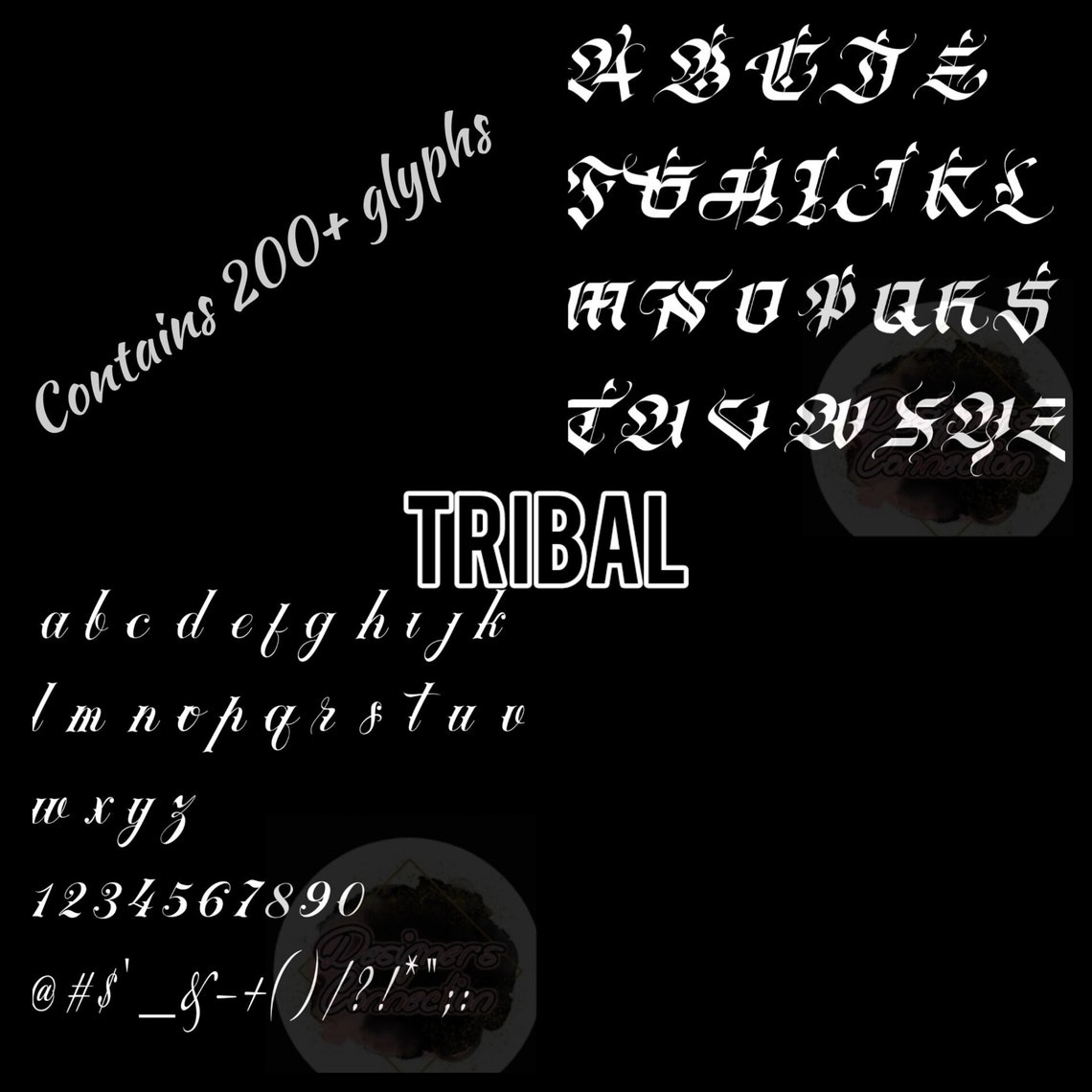 Tribal Font, Carpellon Font, Old English Font, - Etsy