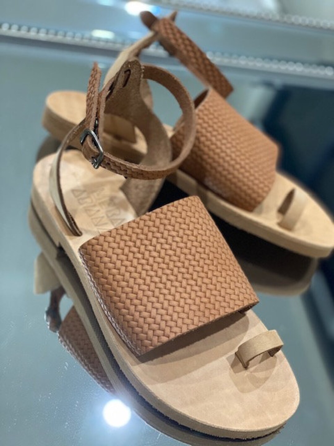 Hand Made Weaved Leather Sandals - Etsy