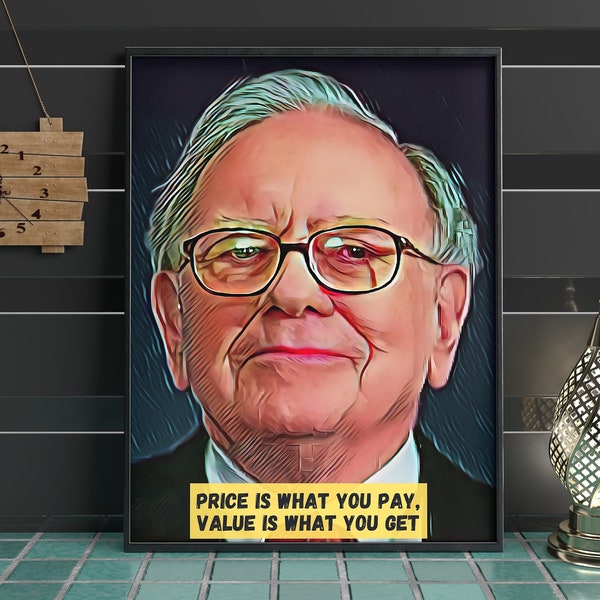 Warren Buffett Canvas Art - Etsy