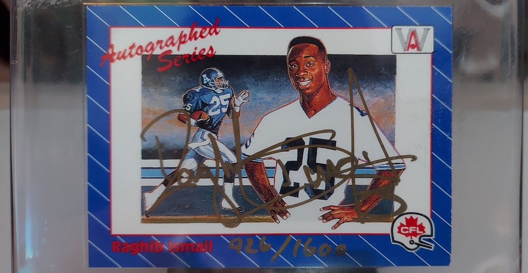 Set of Three Raghib "rocket" Ismail Cards Including a CFL Autographed ...