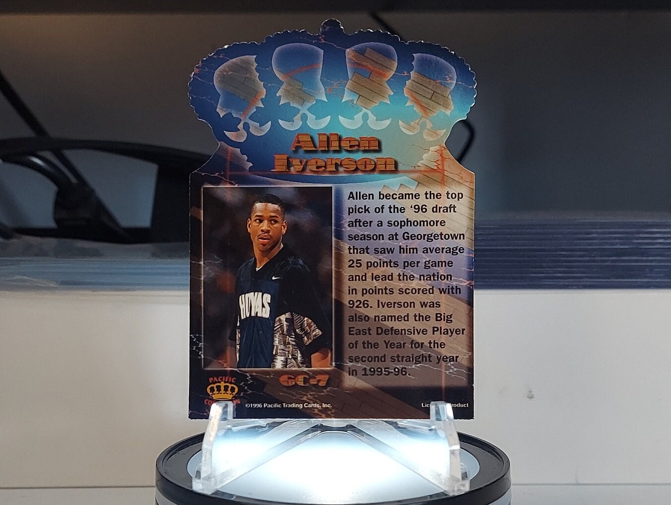 1996-97 Pacific Power Gold Crown Die-cut GC-7 Allen Iverson Ungraded - Etsy