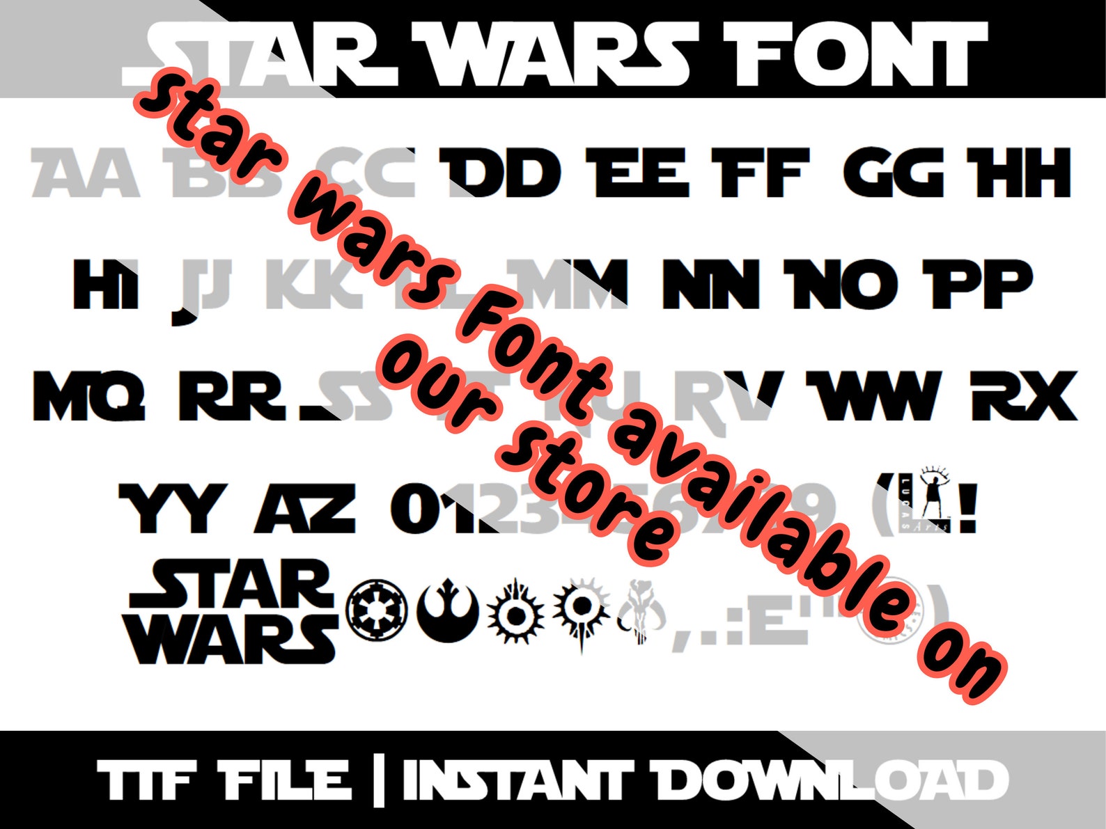 Star Wars SVG Bundle, 5 Files, Star Wars Clipart,layered Star Wars ...