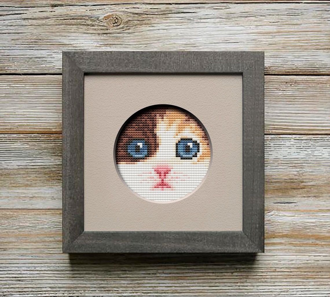 Cat Cross Stitch Pattern PDF Set of 4 Tiny Cross Stitch Cute Animal ...
