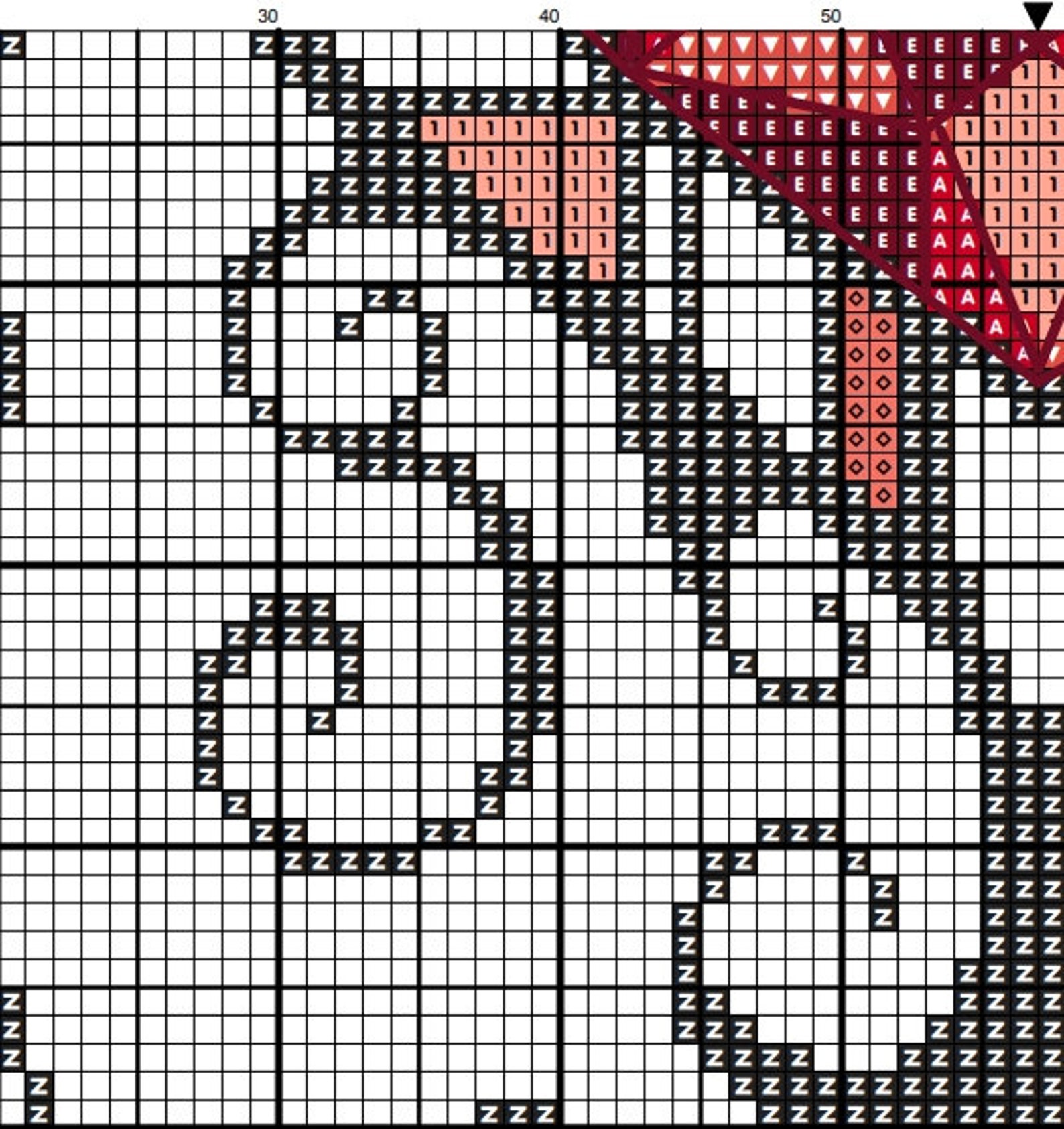 Green Heart Cross Stitch Green Gemstone Valentines Cross Stitch Pattern ...