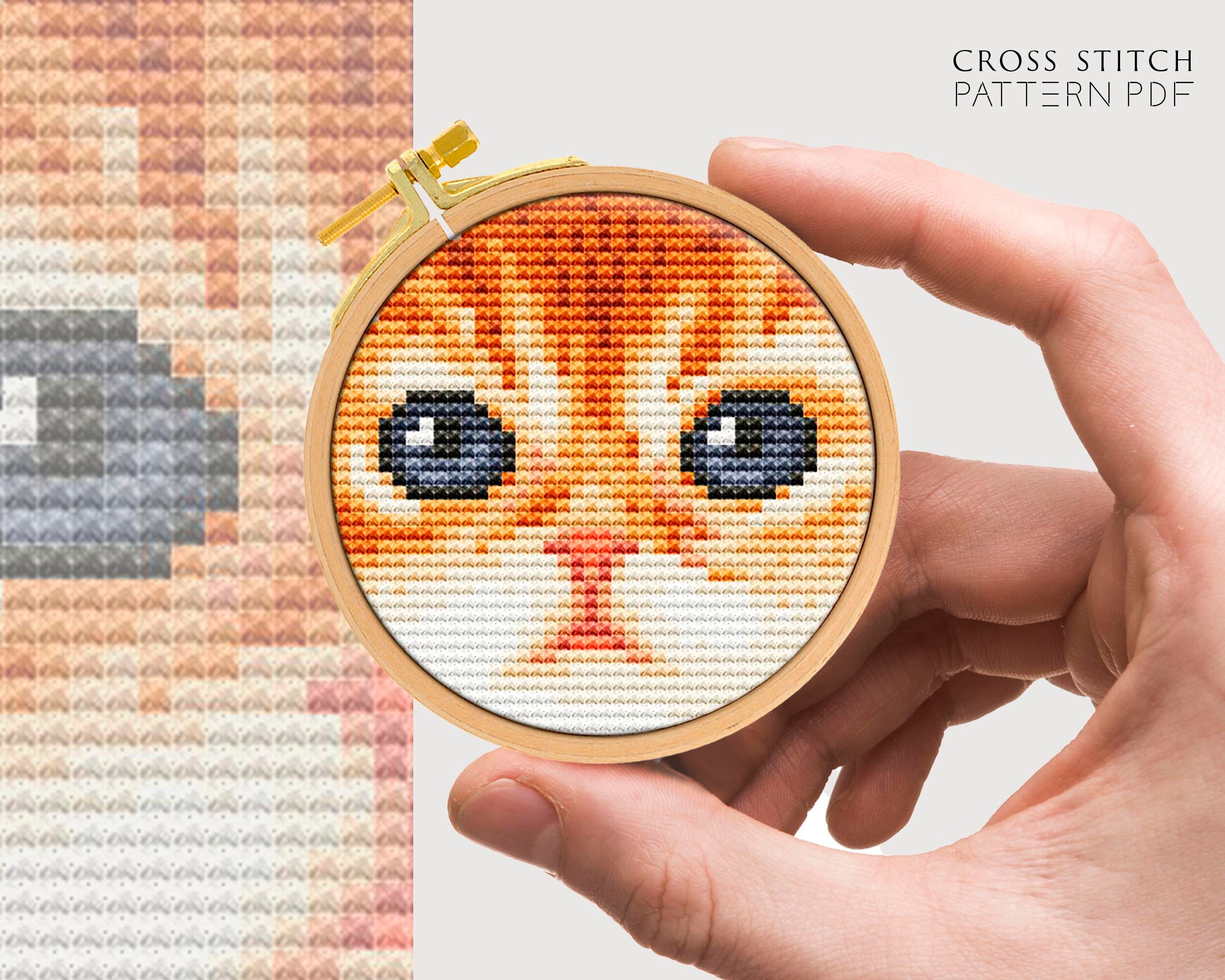 Cat Cross Stitch Pattern PDF Set of 4 Tiny Cross Stitch Cute Animal ...
