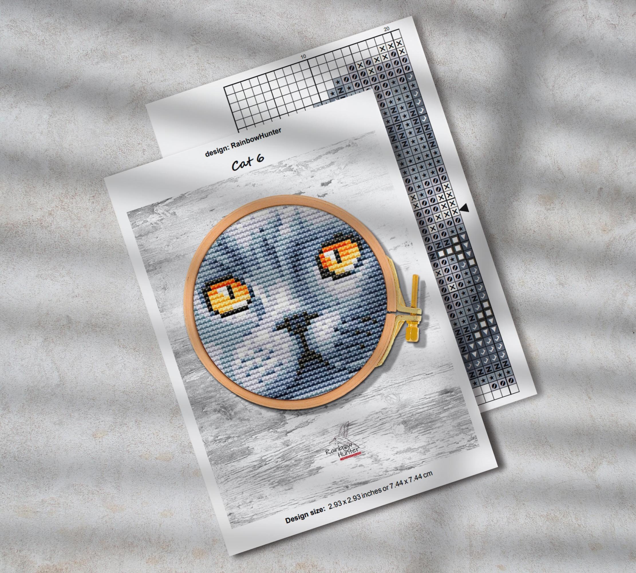 Cat Cross Stitch Pattern PDF Set of 4 Tiny Cross Stitch Cute Animal ...