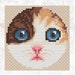Cat Cross Stitch Pattern PDF Set of 4 Tiny Cross Stitch Cute Animal ...