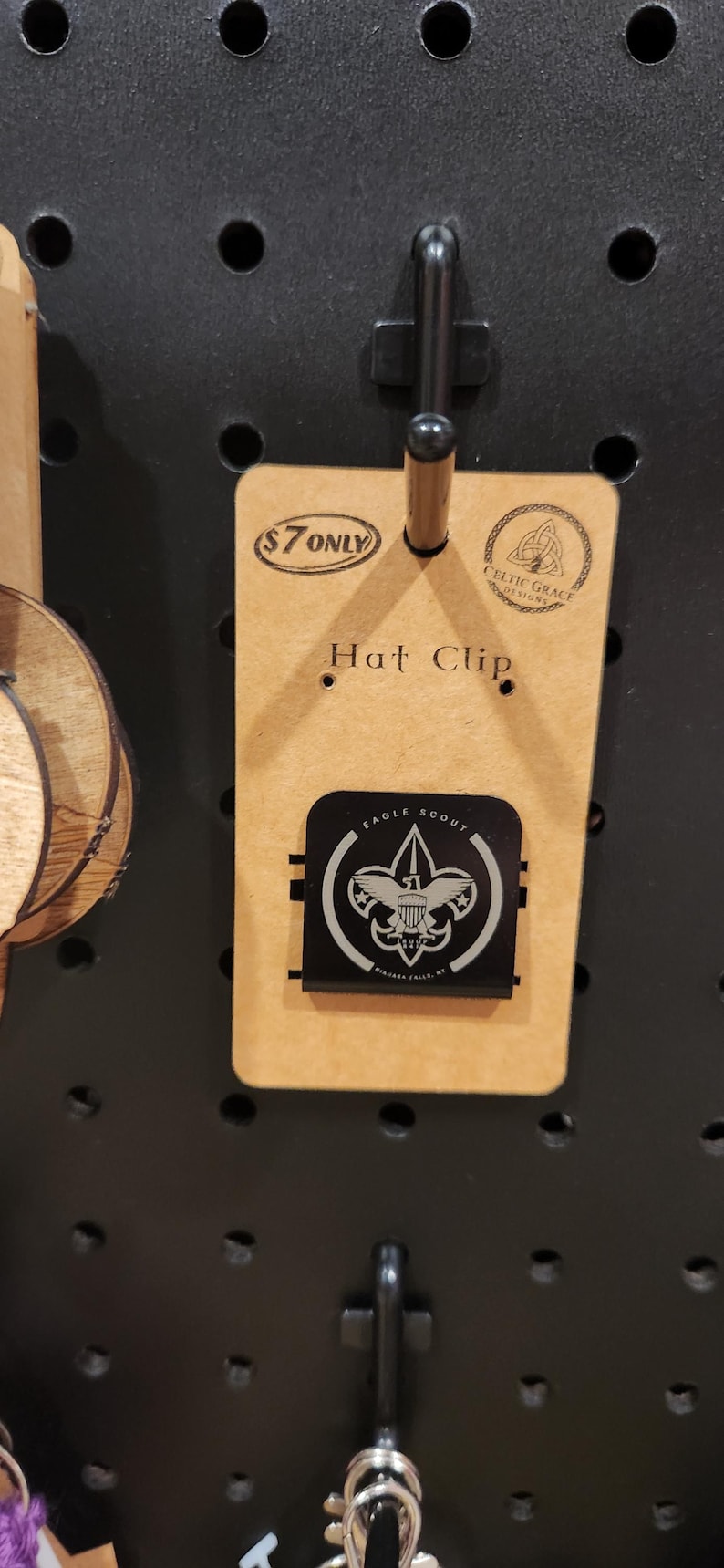 Custom Laser Engraved Hat Clip: Anodized Aluminum, Scout & Sports - Etsy