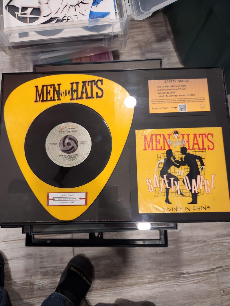 The Safety Dance | Men Without Hats Record Art | 7" 45 RPM Wall Display ...