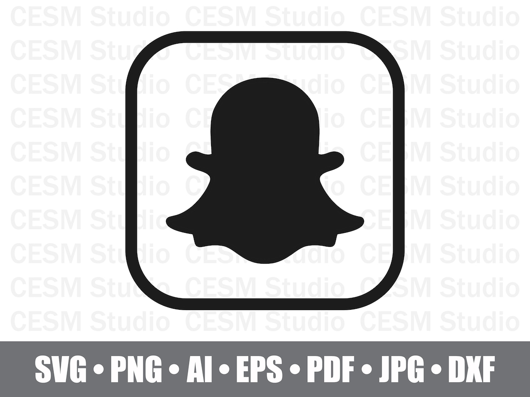 Snapchat SVG Snapchat SVG Snapchat PNG Snapchat Dxf - Etsy