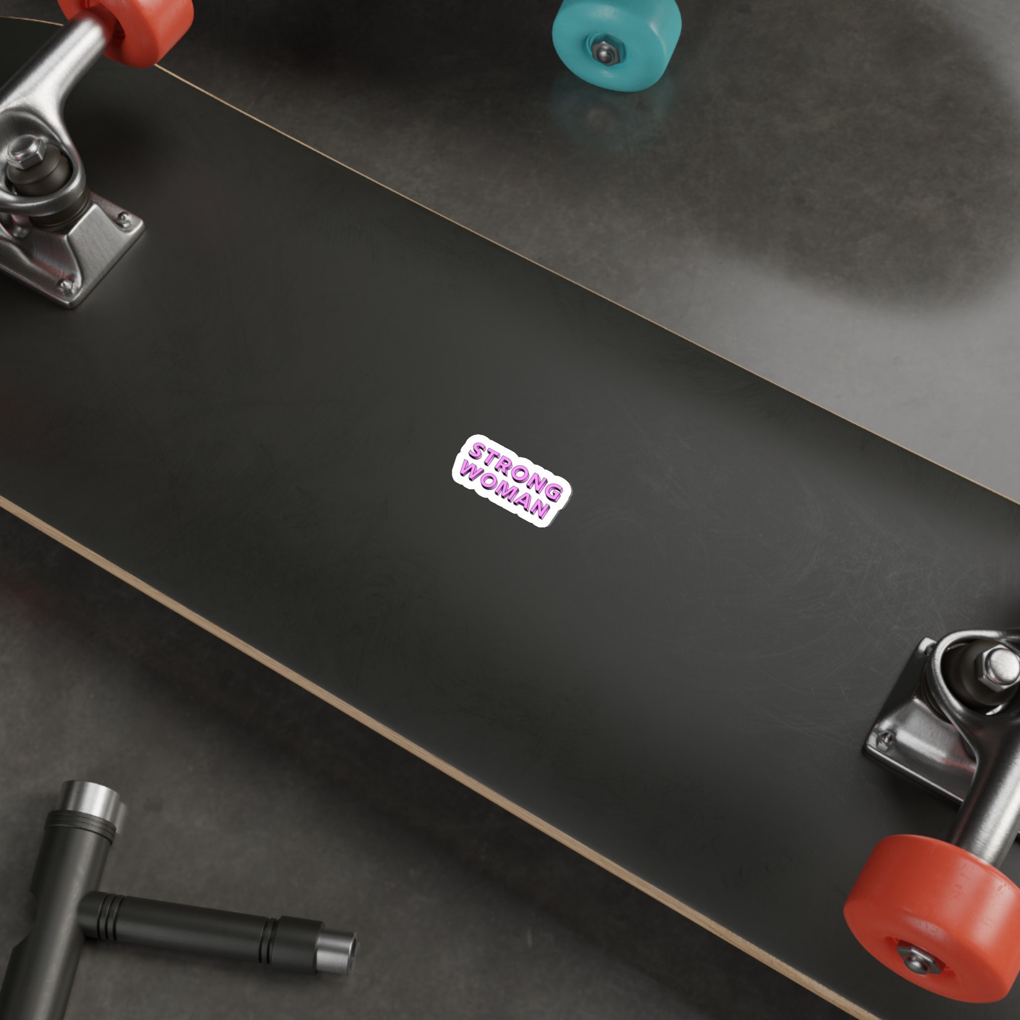 Strong Woman - Pink Blocky Font (die-cut Sticker) - Etsy