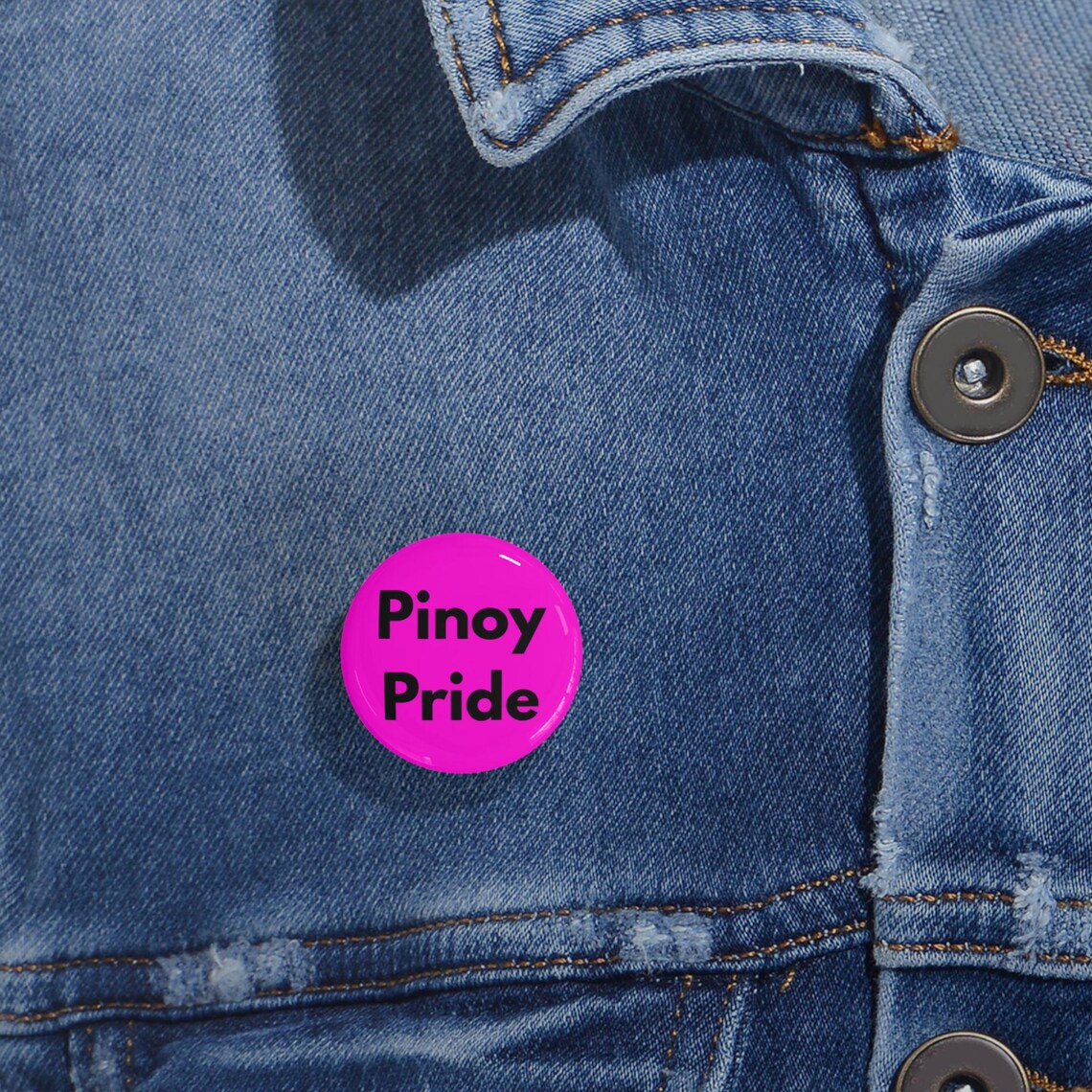 Pinoy Pride (pin/button) Pink, Filipino Heritage, Philippines Abroad ...