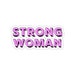 Strong Woman - Pink Blocky Font (die-cut Sticker) - Etsy