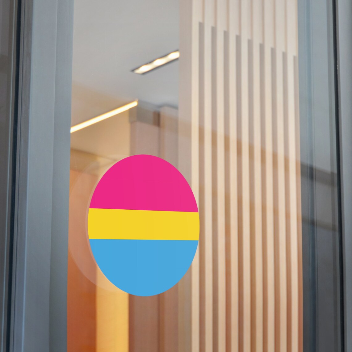 Pan/ Pansexual Pride Flag (round Vinyl Sticker, 5 Sizes) LGBTQIA+ Decal ...