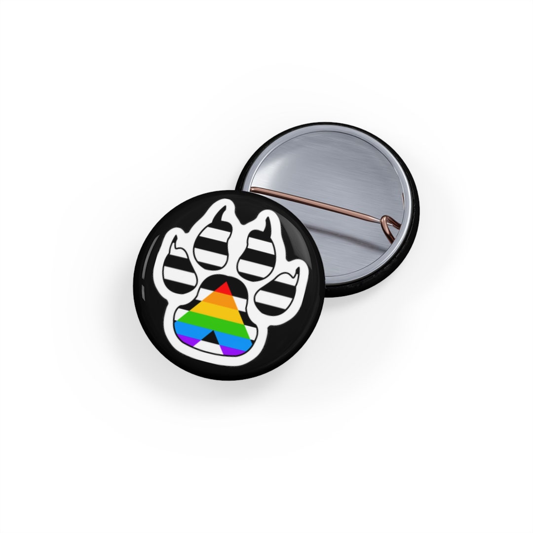 Straight Ally Pride Paw Flag (pin/badge) - Furry Pride LGBTQIA+ - Etsy
