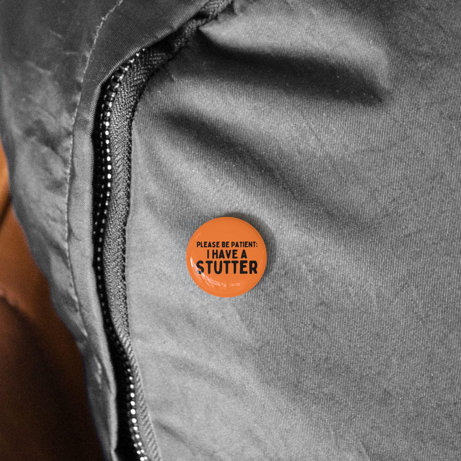 Please Be Patient, I Have a Stutter (round Pin/button/badge) Stuttering ...