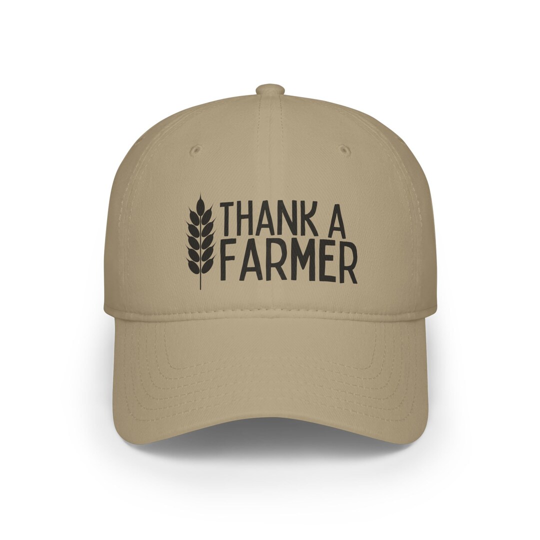 Thank A Farmer (low Profile Baseball Cap/hat) Farming, Farmers - Etsy