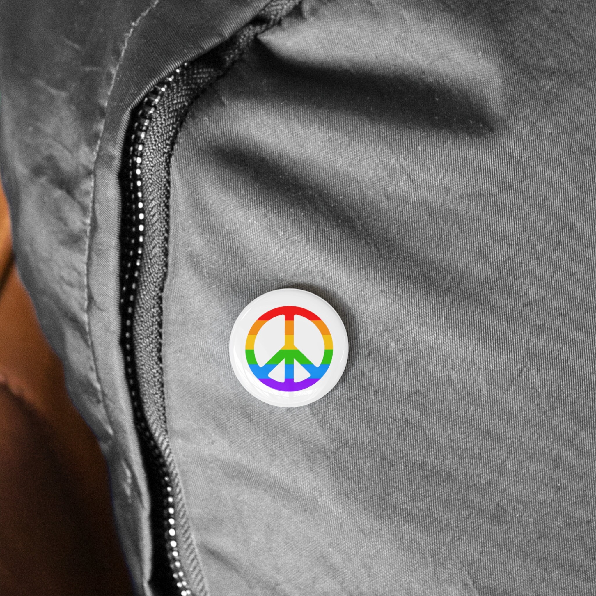 Peace Sign - Rainbow/lgbt (pin/button) - Etsy