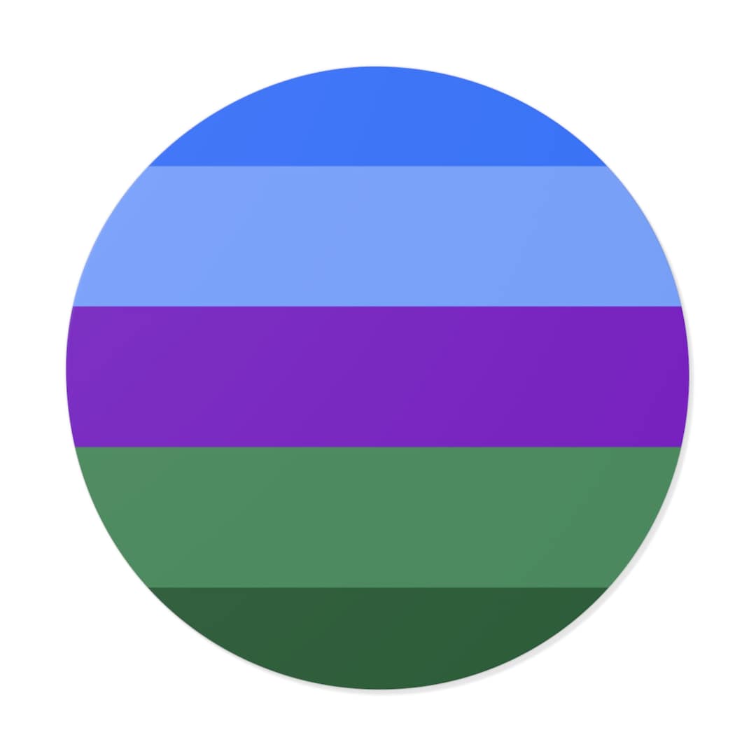 Salmacian Pride Flag (round Vinyl Sticker) LGBTQIA+ Aphrodisian Decal ...
