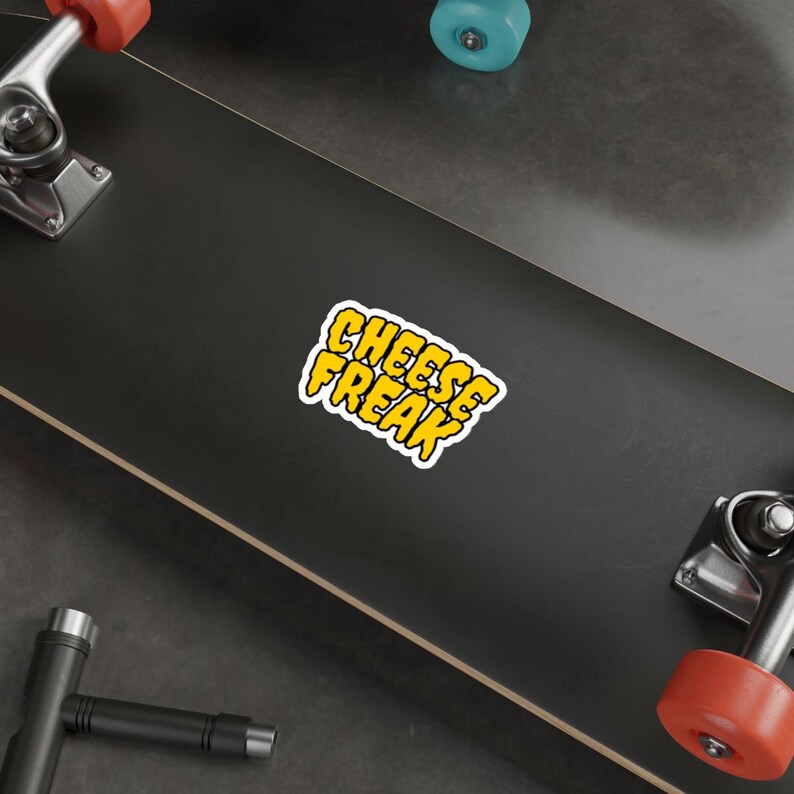 Cheese Freak (die-cut Sticker) Melty Drip Font, Cheesy Foodie Gift ...