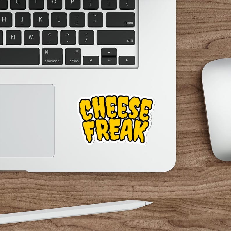 Cheese Freak (die-cut Sticker) Melty Drip Font, Cheesy Foodie Gift ...