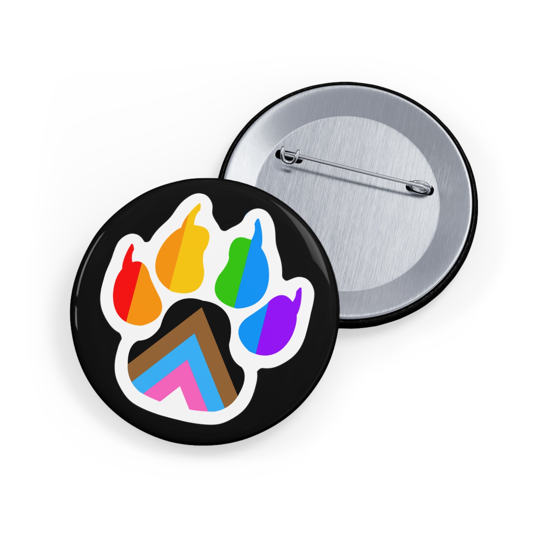 LGBTQIA Pride Paw Flag pin/badge Furry Pride - Etsy