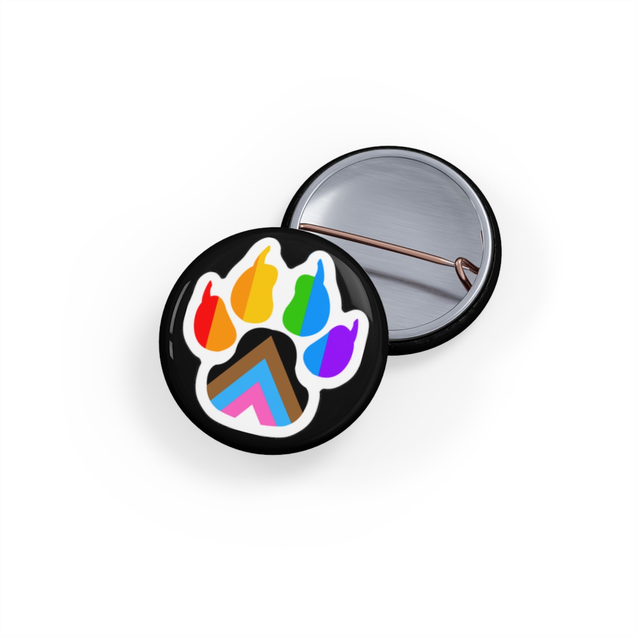 LGBTQIA Pride Paw Flag pin/badge Furry Pride LGBT - Etsy