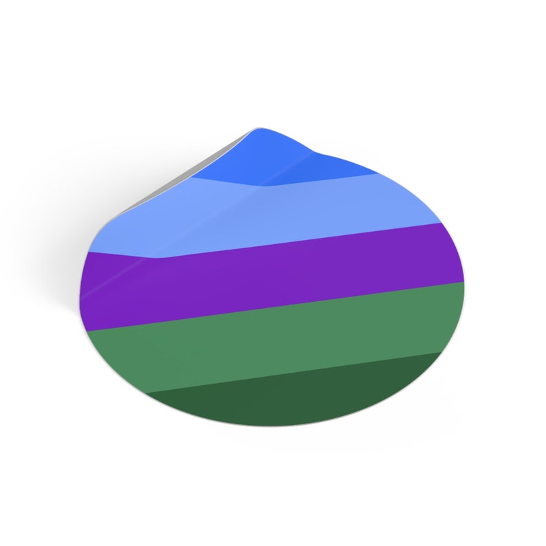 Salmacian Pride Flag (round Vinyl Sticker) LGBTQIA+ Aphrodisian Decal ...