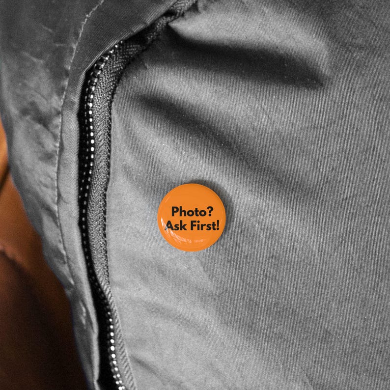 Photo? Ask First (pin/button) Fursuit & Anime Cosplay Consent ...