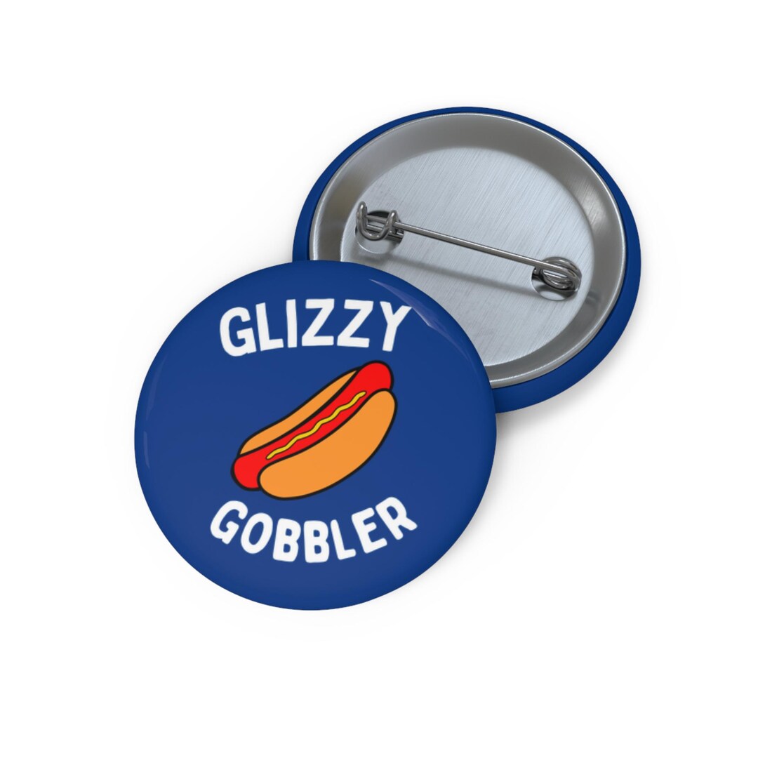 Glizzy Gobbler (pin/button) - Navy Blue, Hotdog Fan - Etsy