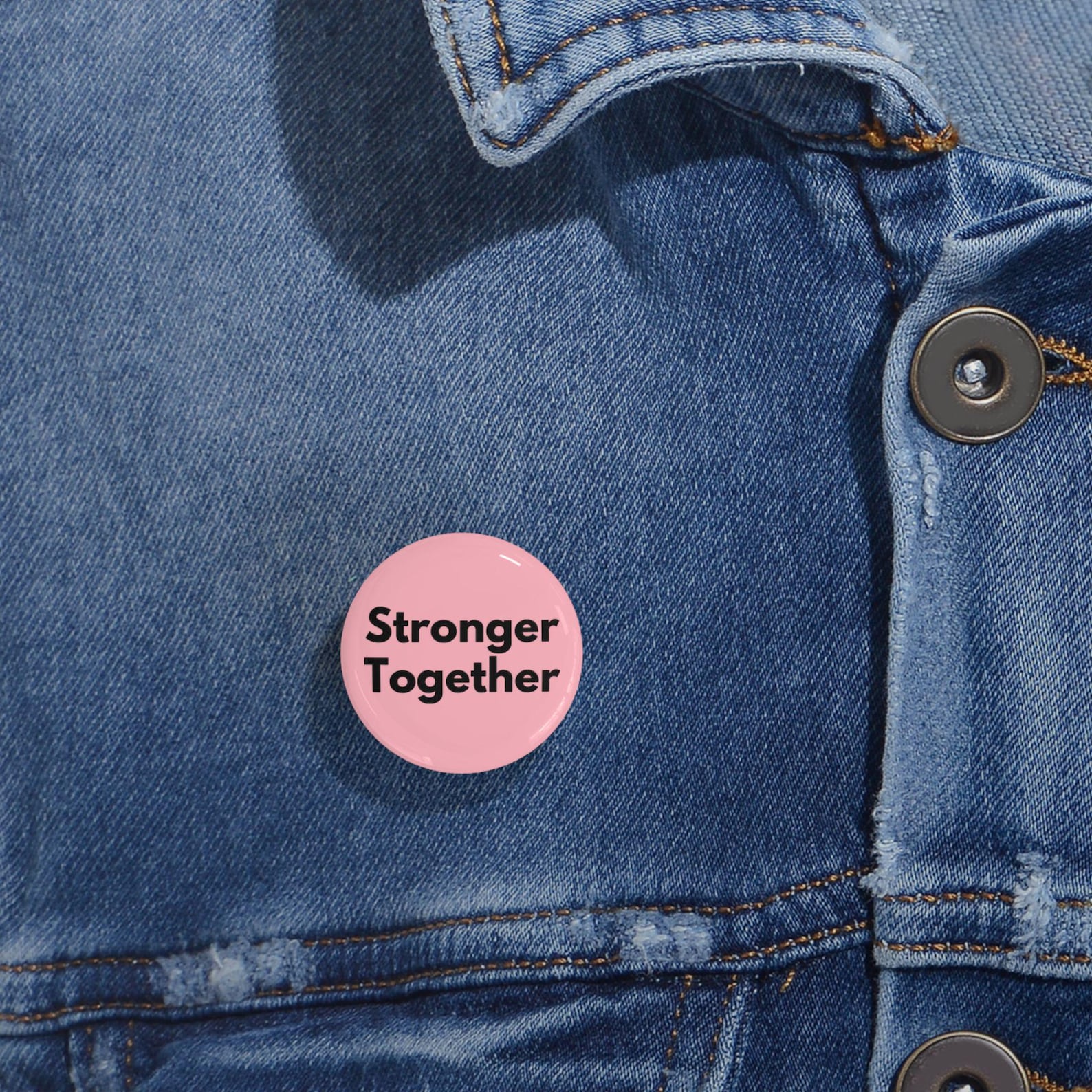 Stronger Together (pin/button) Allyship, Community Inclusivity ...