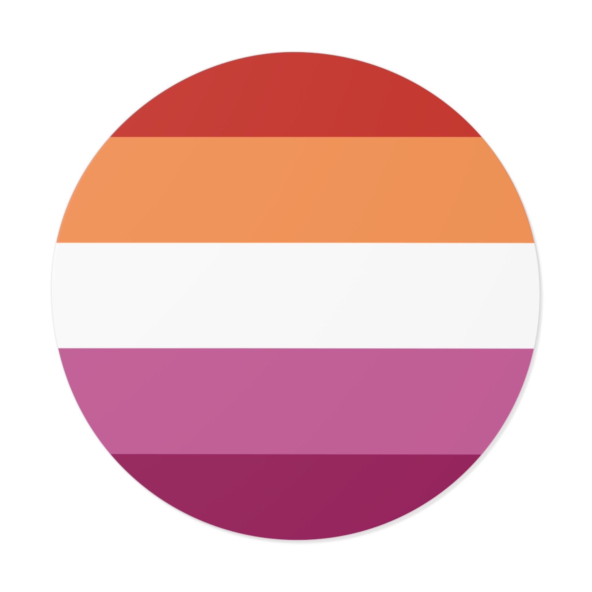WLW / Lesbian Pride Flag round Vinyl Sticker - Etsy