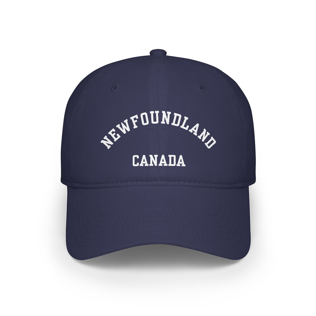 Newfoundland, Canada (low Profile Baseball Cap/hat) - Simple White Font ...