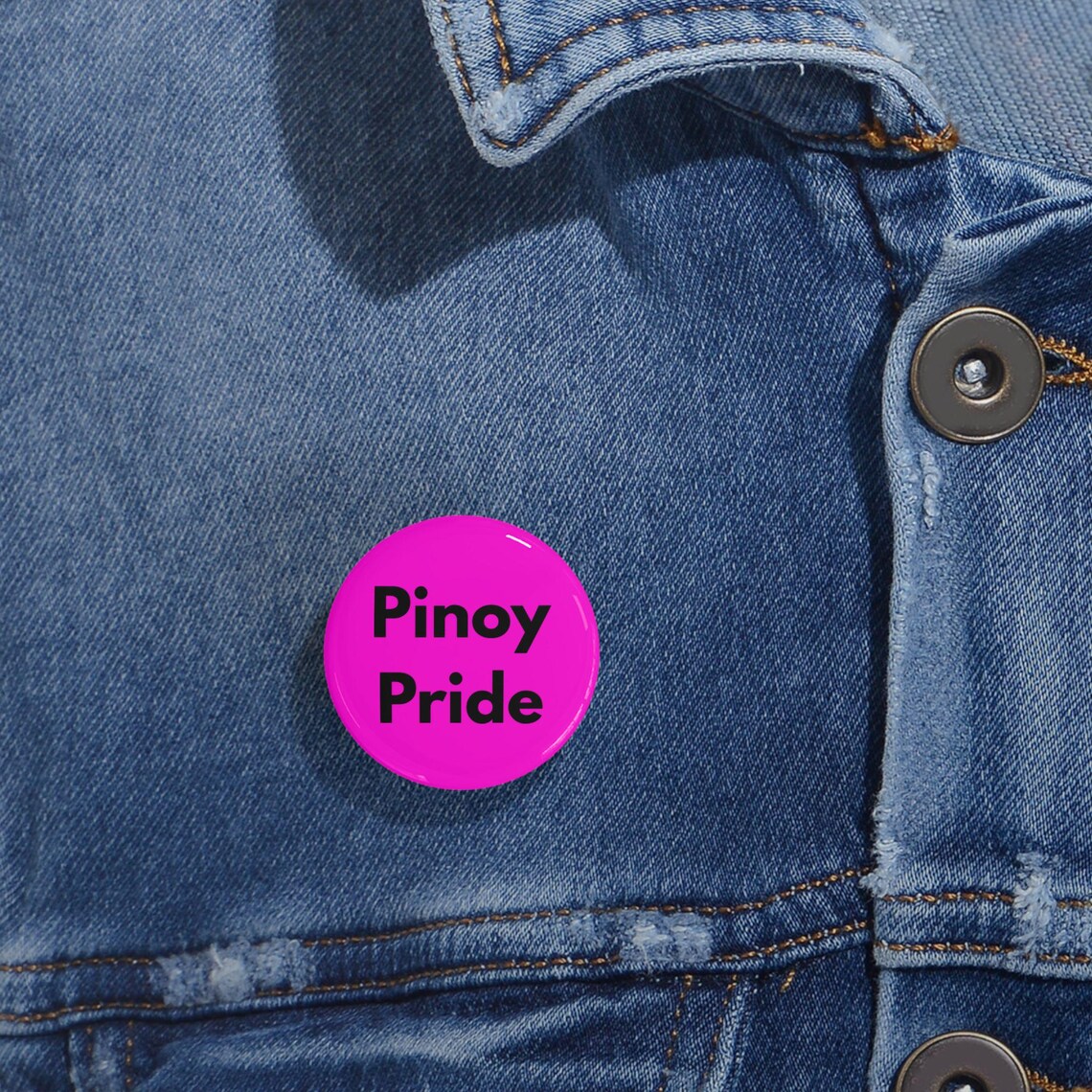 Pinoy Pride (pin/button) Pink, Filipino Heritage, Philippines Abroad ...