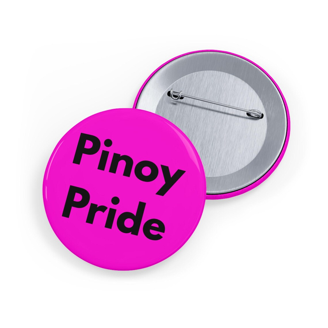 Pinoy Pride (pin/button) Pink, Filipino Heritage, Philippines Abroad ...
