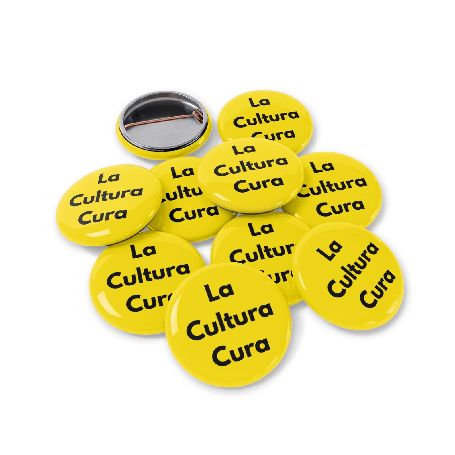 La Cultura Cura (pin/button) Yellow, Culture Heals, Latinx Pride ...