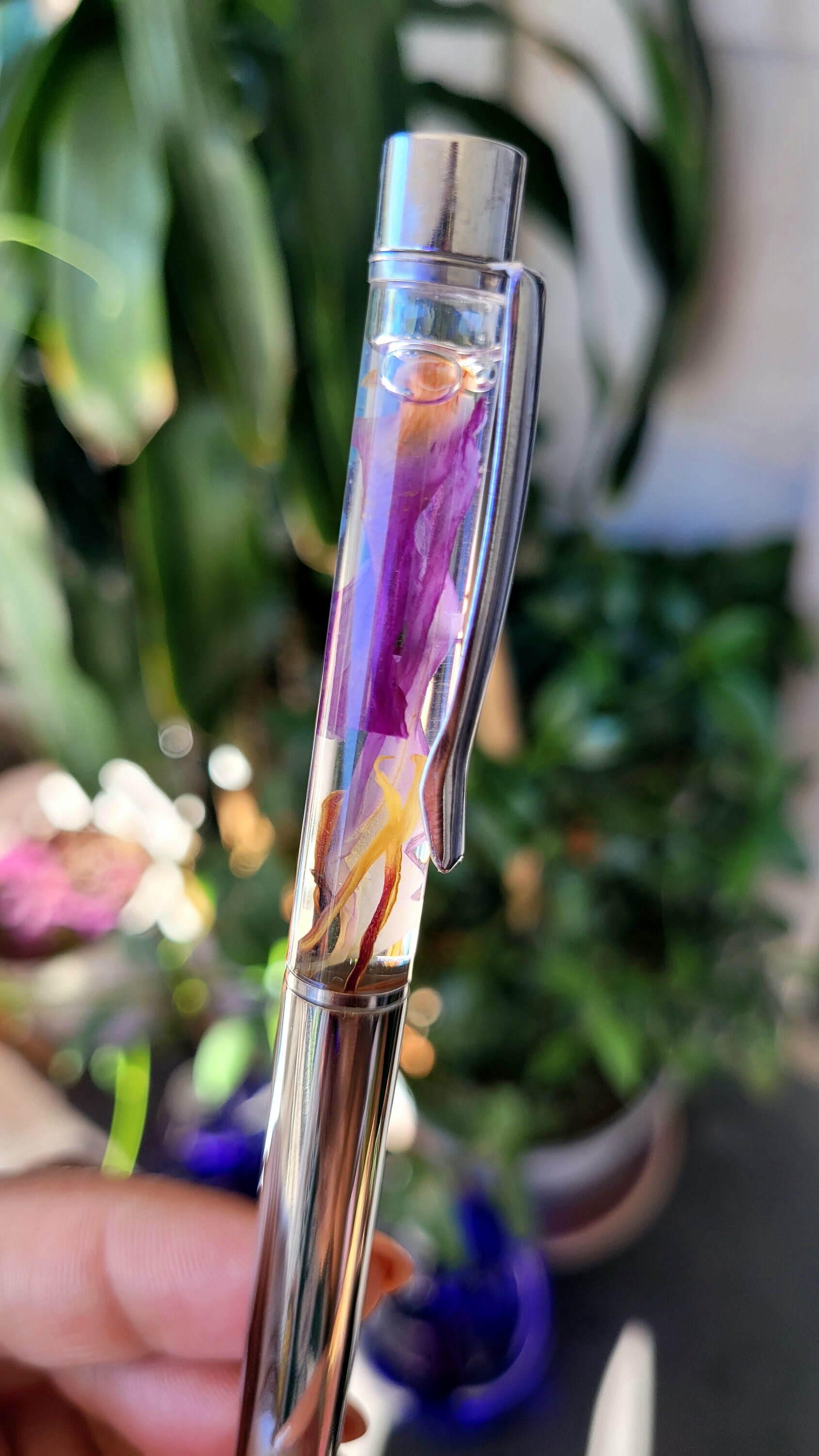 Luxury Pen Floating Lotus Flower Ballpoint Pen Lotus Flower Stationary ...