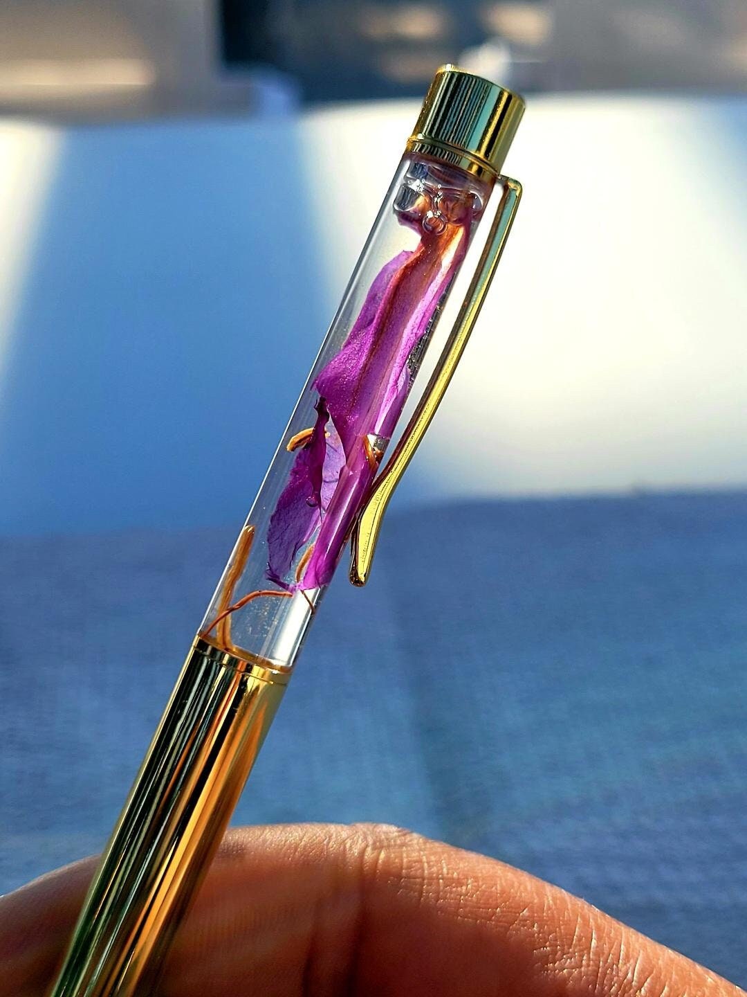 Luxury Pen Floating Lotus Flower Ballpoint Pen Lotus - Etsy