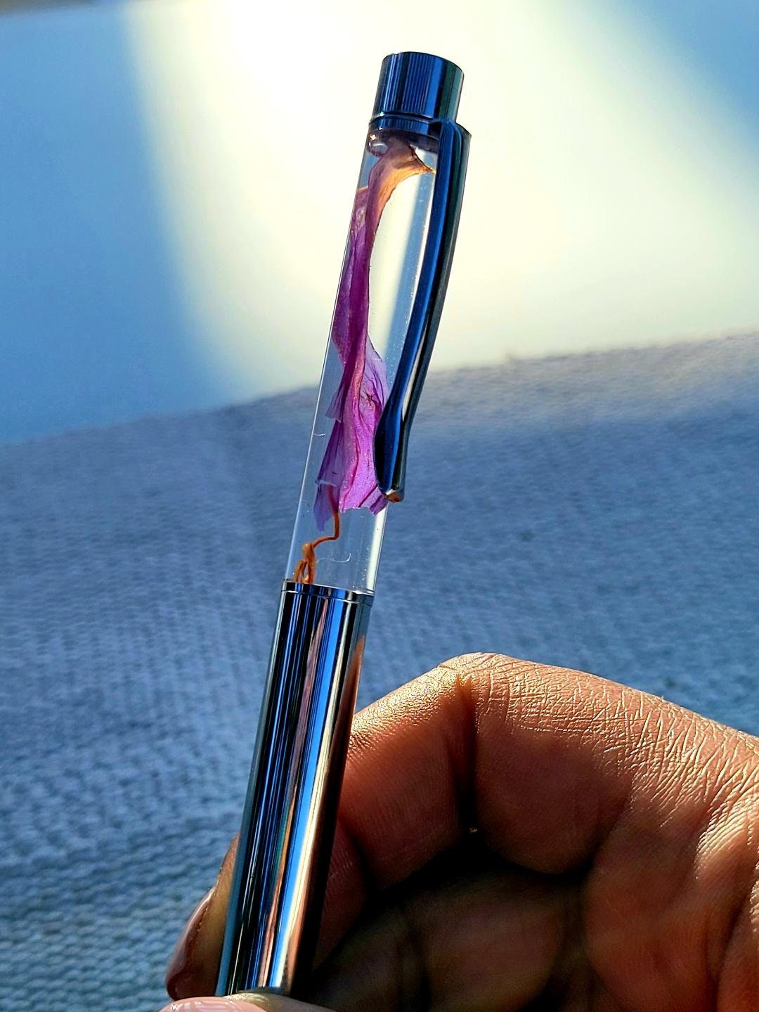 Luxury Pen Floating Lotus Flower Ballpoint Pen Lotus Flower Stationary ...