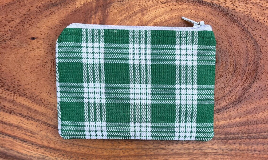 Palaka Coin Purse: Hawaiian Plaid Cotton Wallet - Etsy