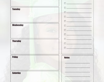 Editable Weekly Planner - Etsy