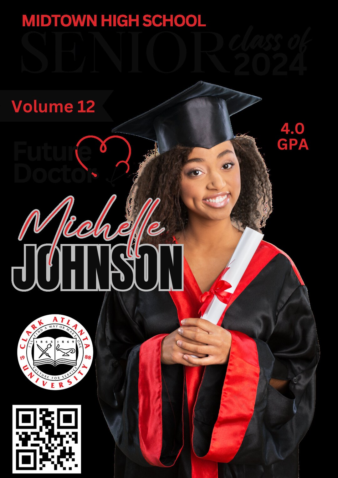 Editable Senior Magazine Cover Template - Etsy Australia