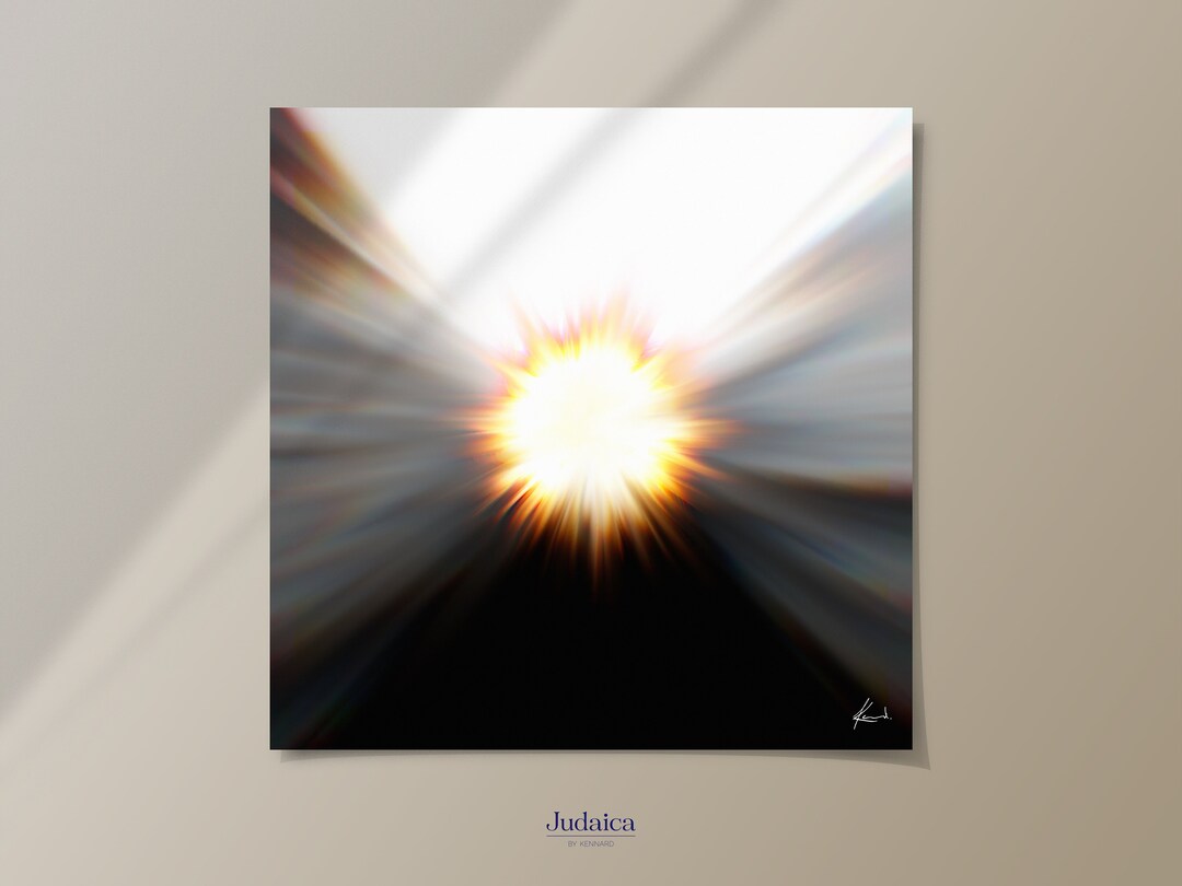 Let It Be Light | Giclée Fine Art Print | Premium Art Decor | Judaica ...