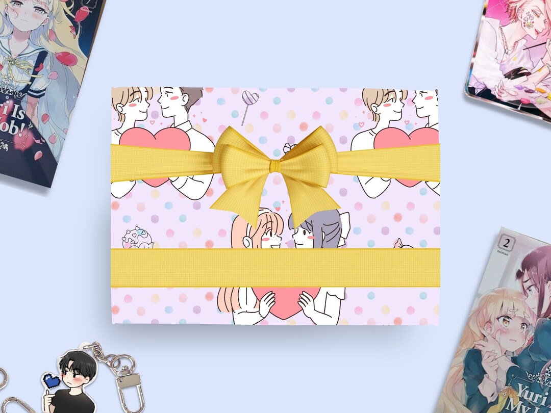 Sweet BL & GL Gift Wrap, Yaoi and Yuri Wrapping Paper, Manhwa Manga ...