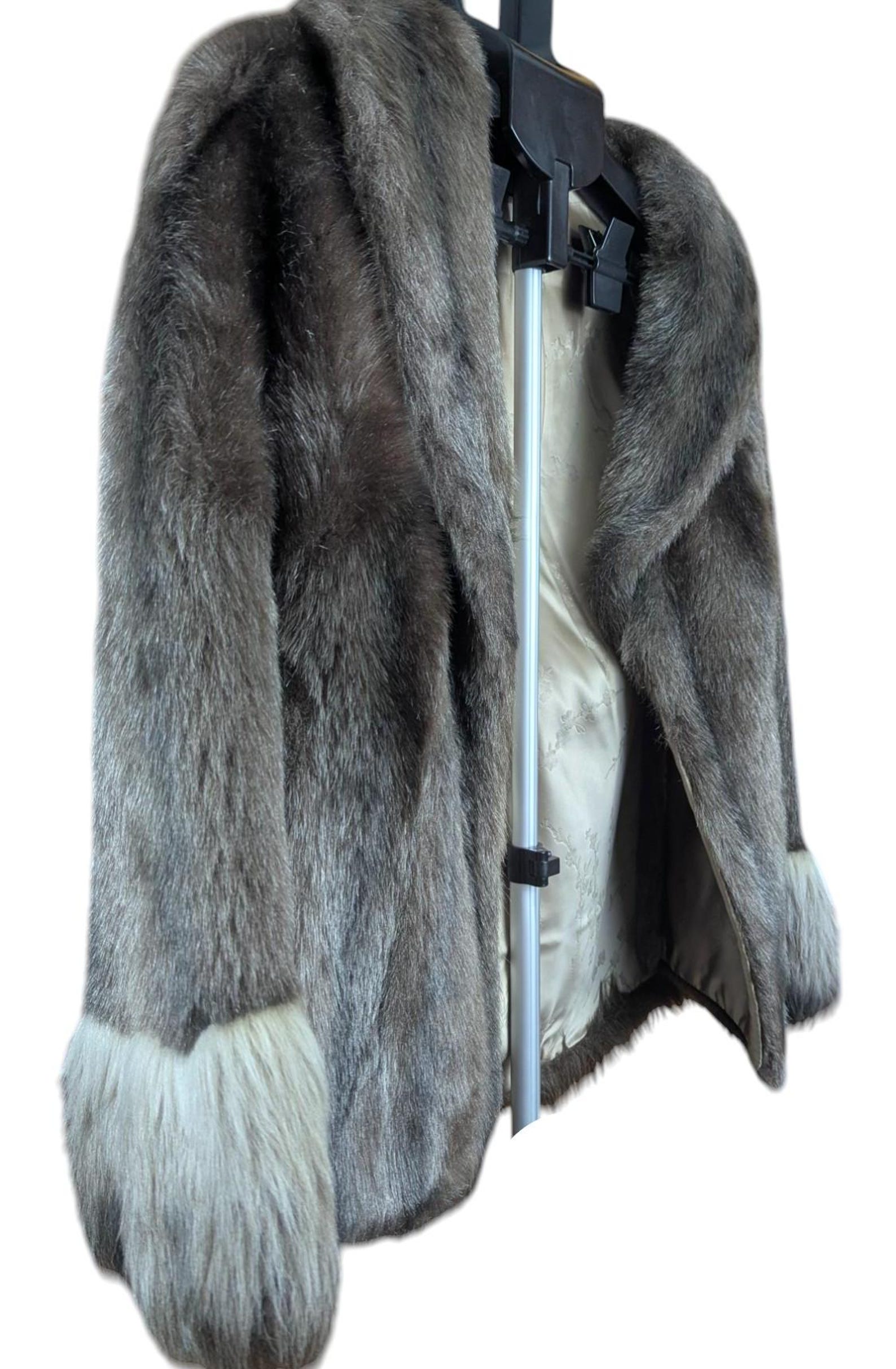 Regina Glenara by Glenoit Faux Fur Brown Beige Capelet Made in USA ...